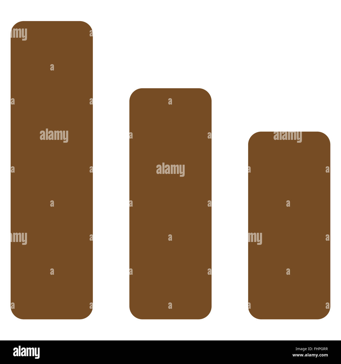 Bar chart decrease icon Stock Photo - Alamy