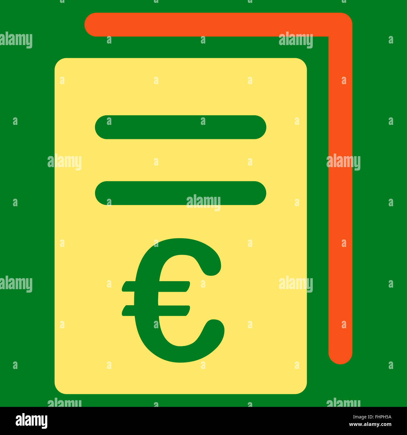 Euro Catalog List Icon Stock Photo - Alamy