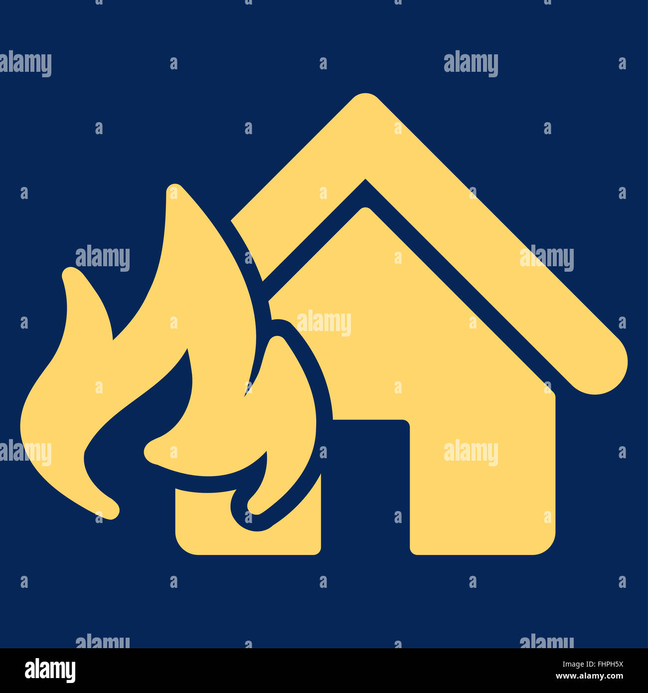Fire Damage icon from Business Bicolor Set Stock Photo - Alamy