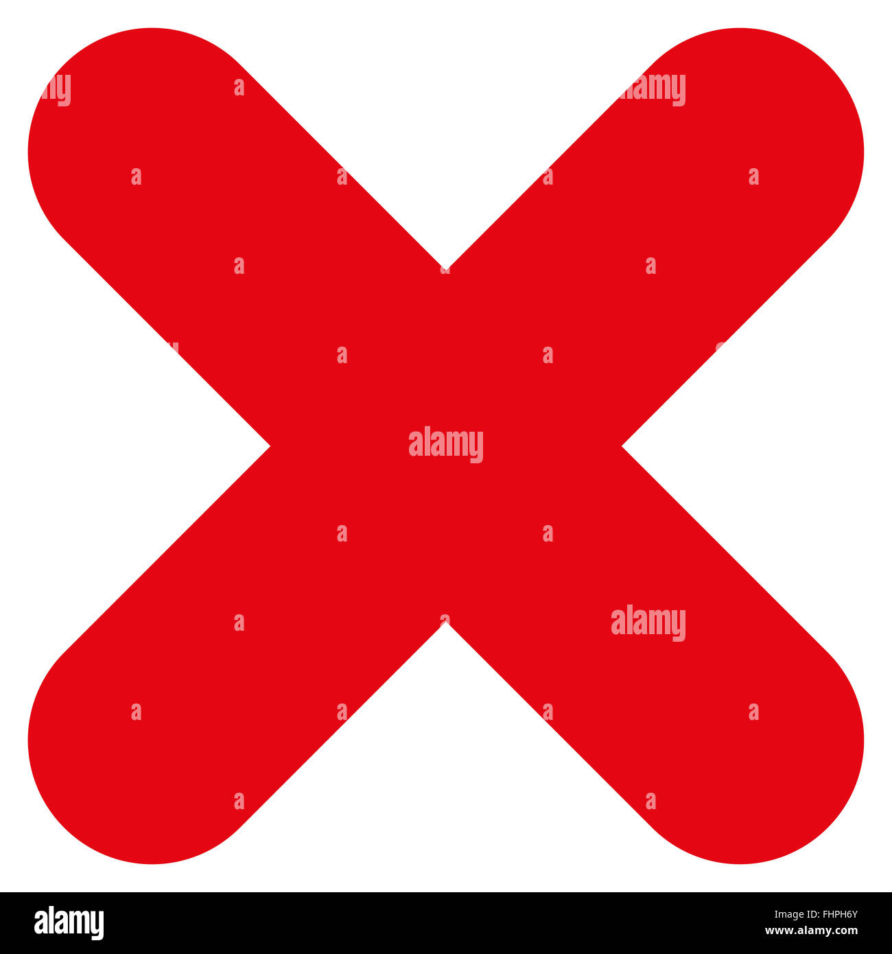 Cancel flat red color icon Stock Photo - Alamy