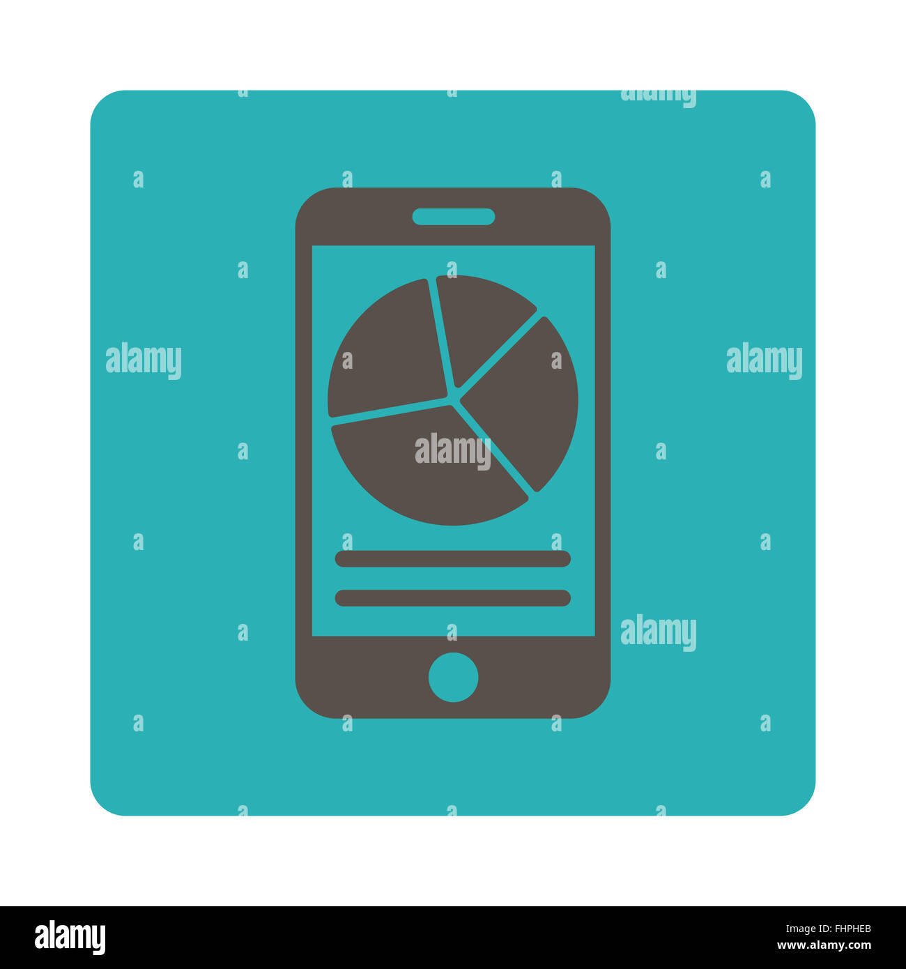Mobile Report Icon Stock Photo - Alamy