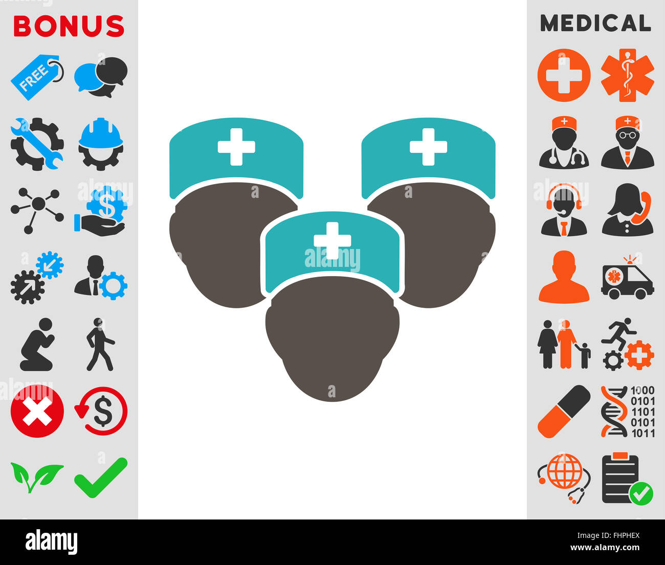 Medical Staff Icon Stock Photo - Alamy