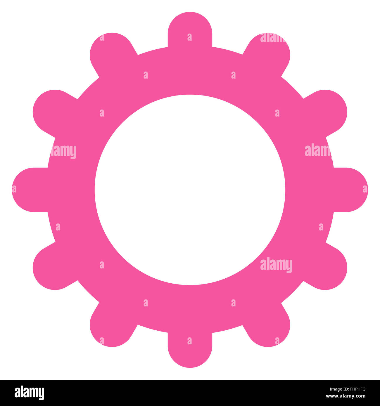 Gear flat pink color icon Stock Photo - Alamy