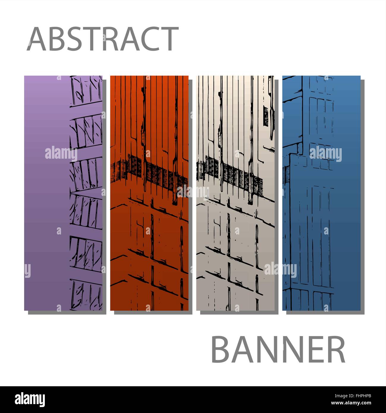 Drawing of abstract architectural detail on flat surface Stock Vector ...