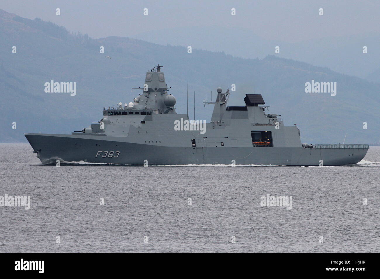 KDM Niels Juel (F363), an Iver Huitfeldt-class frigate of the Royal ...