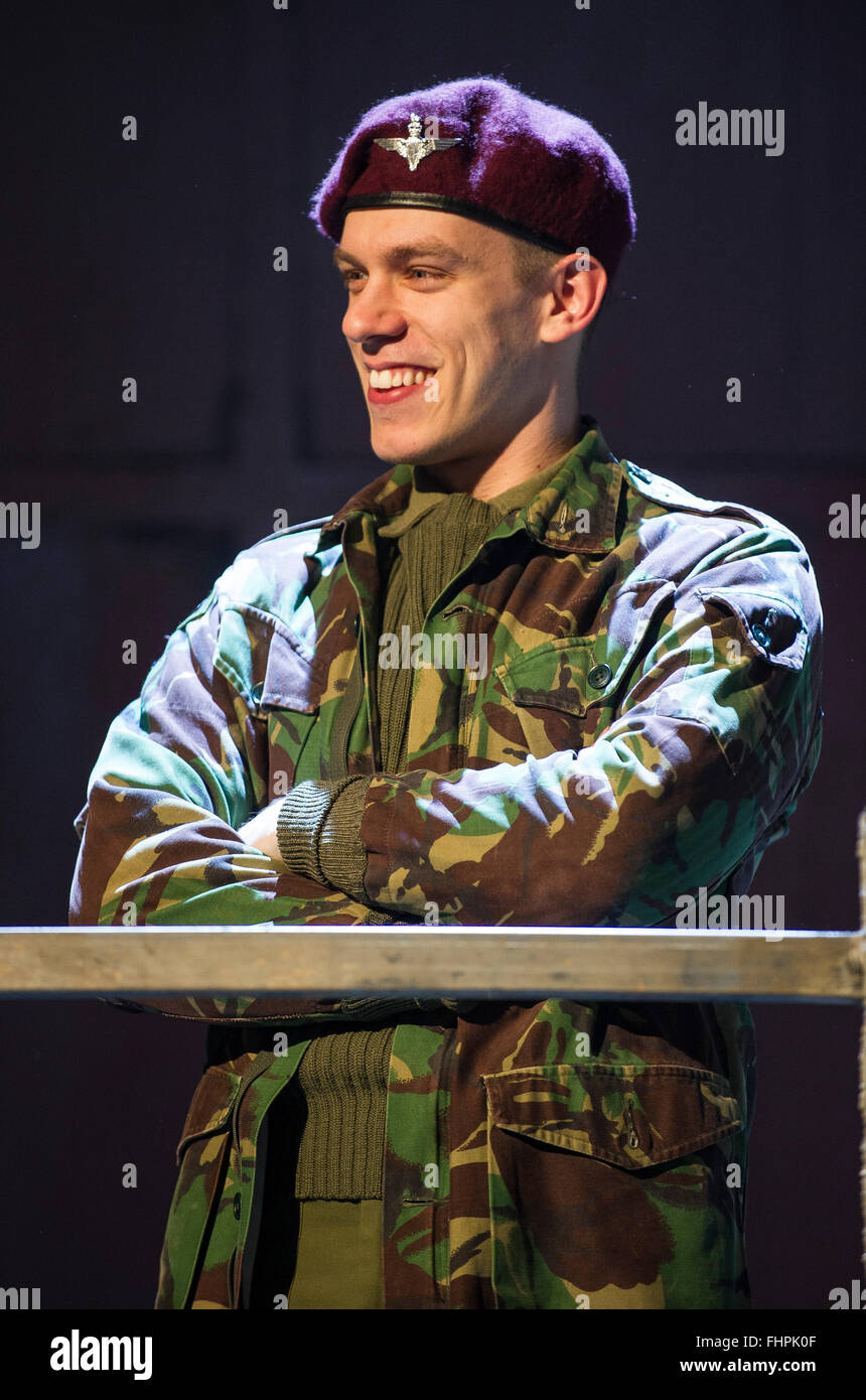 London, UK. 25th February, 2016. Steffan Lloyd-Evans (Reporter) in ...