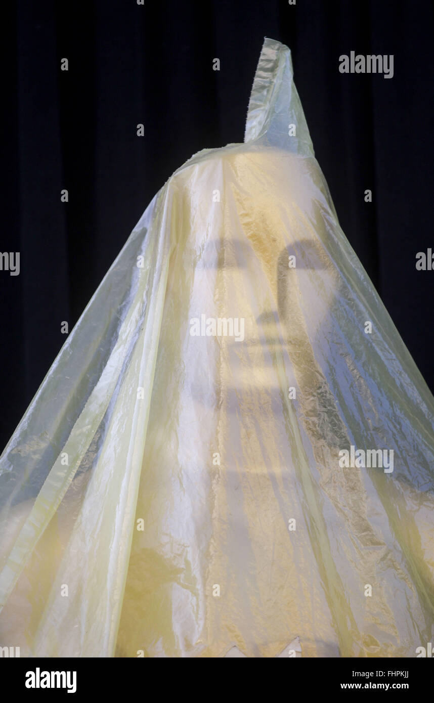 Los Angeles, California, USA. 25th Feb, 2016. An Oscar statue wrapped ...