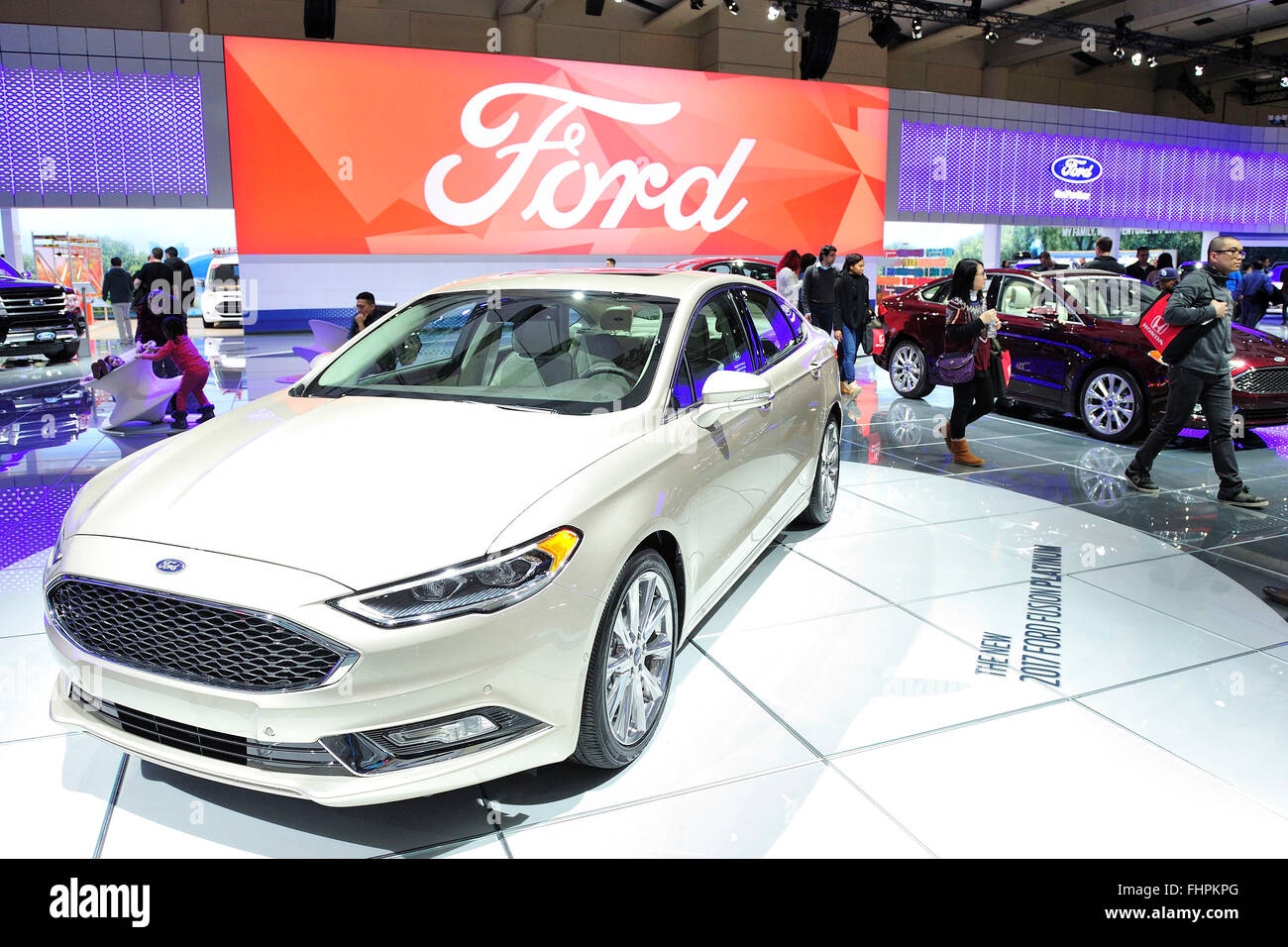 A 2017 Ford Fusion on display at the 2016 Toronto Autoshow at the ...