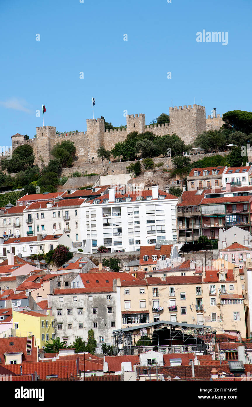 São Jorge Castle ( St George) and the surrounding areas of Castelo and ...