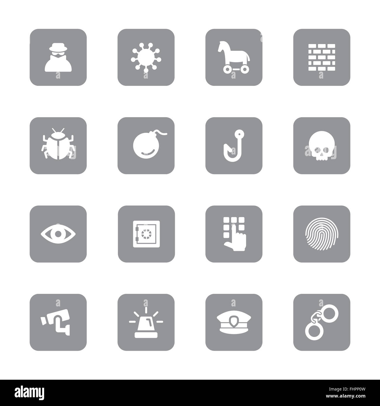 [JPEG] gray flat icon set 7 on rounded rectangle for web design, user interface UI, infographic ...