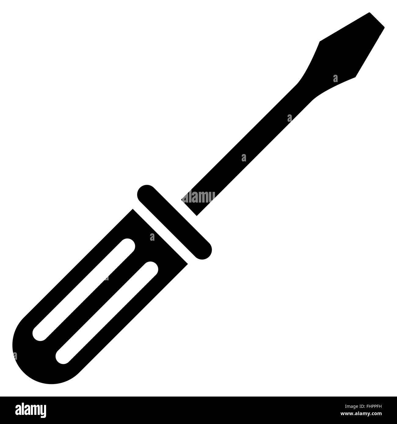 Screwdriver Flat Icon Stock Photo - Alamy