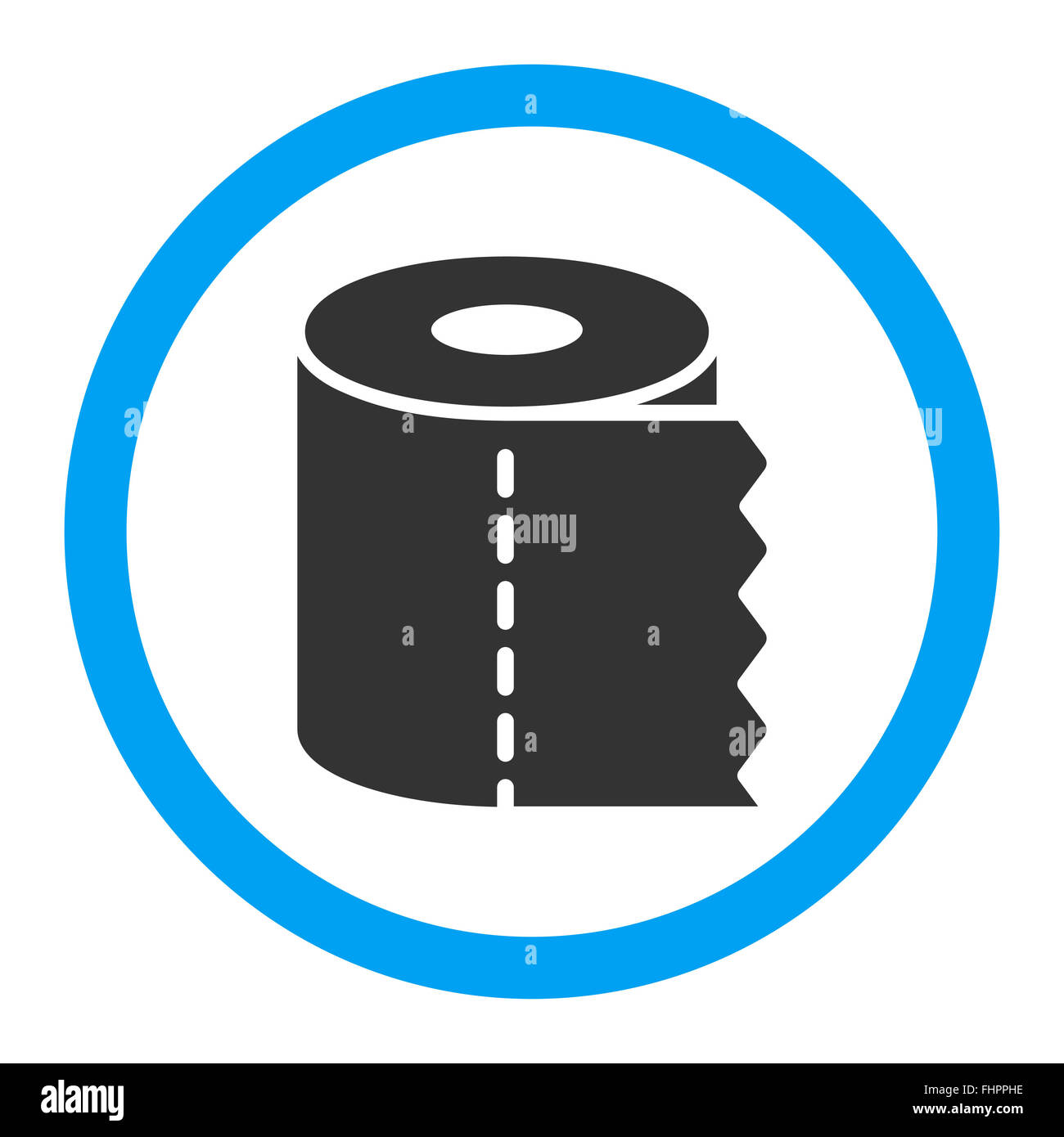 Toilet Paper Roll Rounded Vector Icon Stock Photo - Alamy