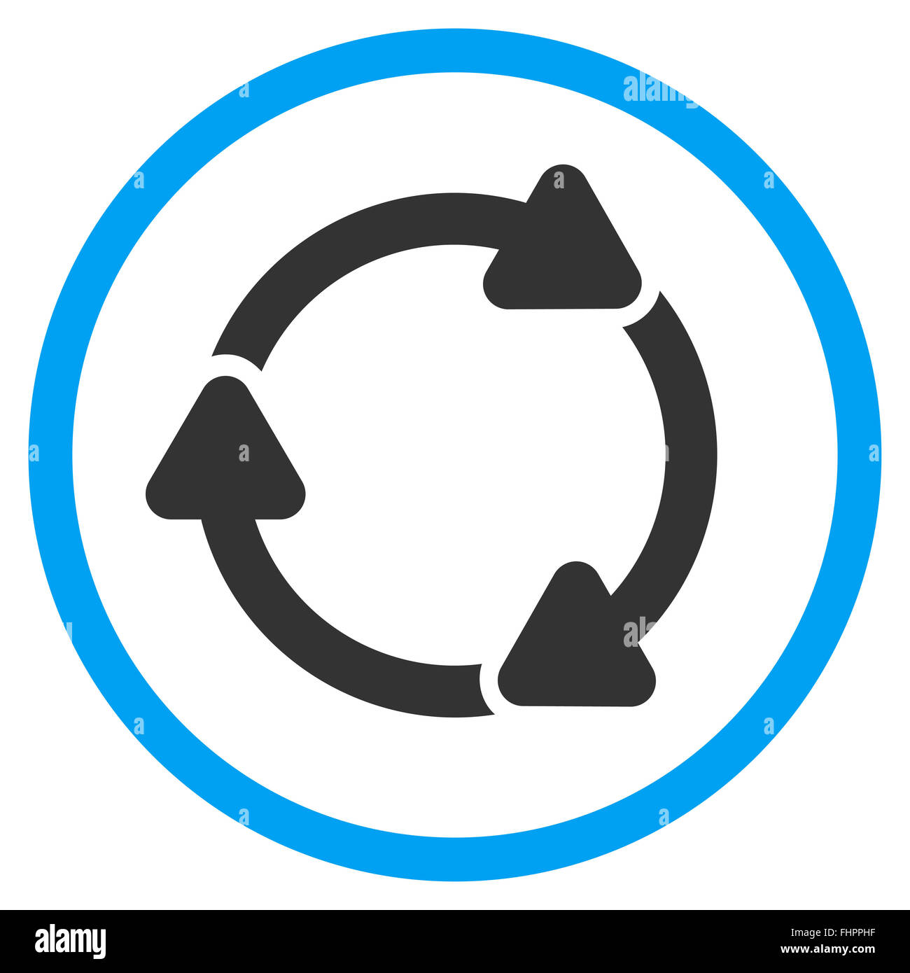Rotate Cw Rounded Icon Stock Photo - Alamy