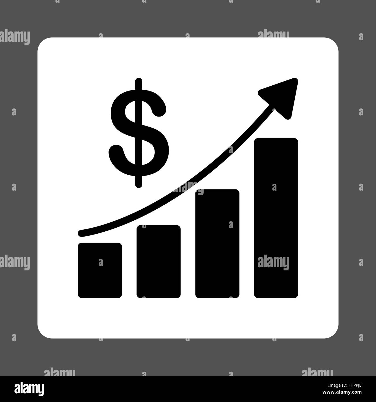 Sales Growth Icon Stock Photo - Alamy