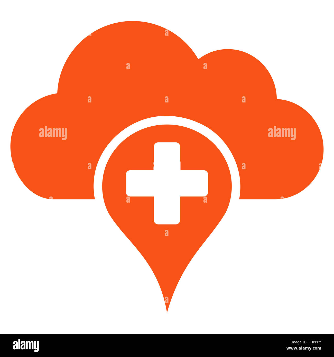 Medical Cloud Icon Stock Photo - Alamy