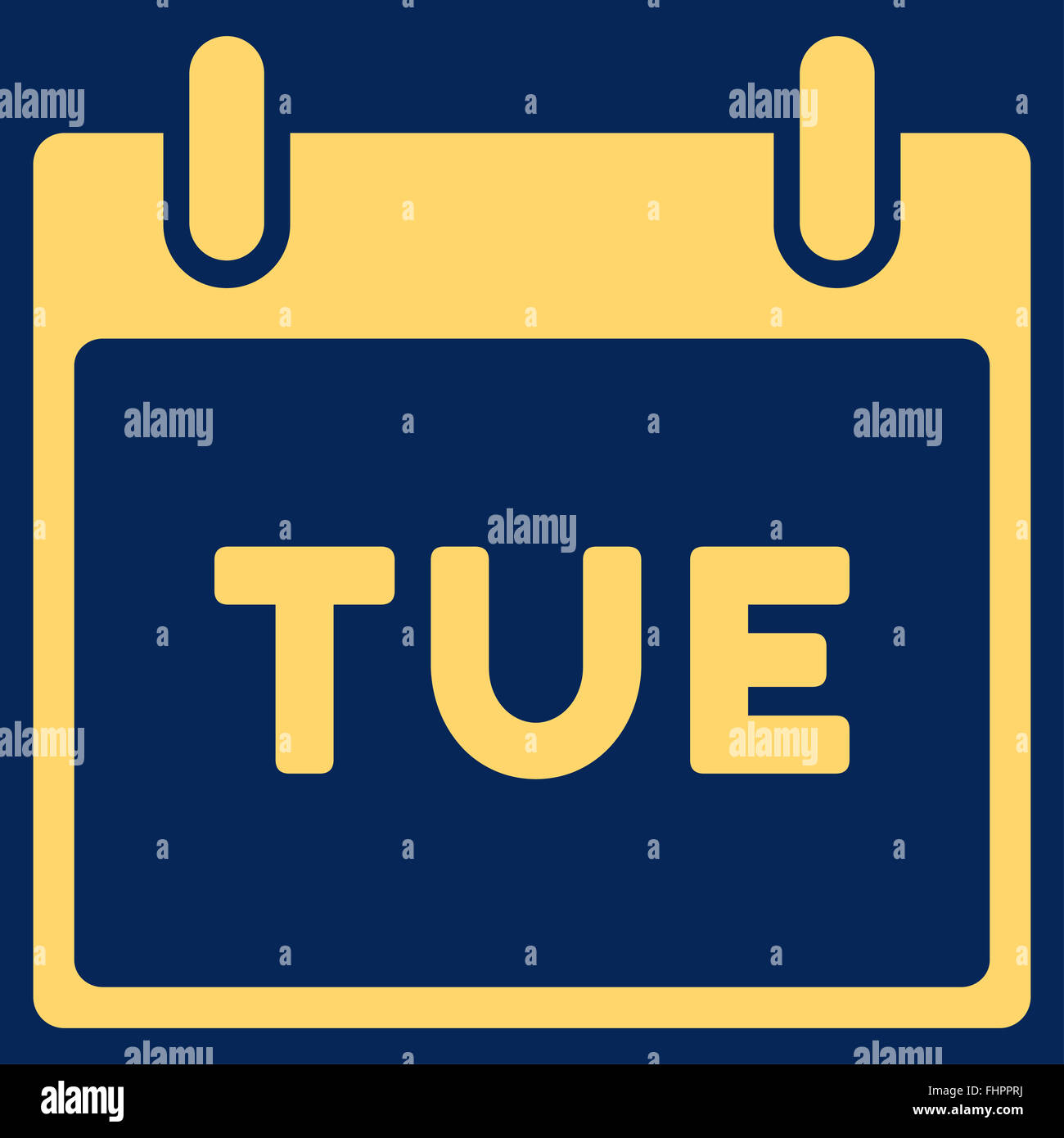 Tuesday Flat Icon Stock Photo - Alamy