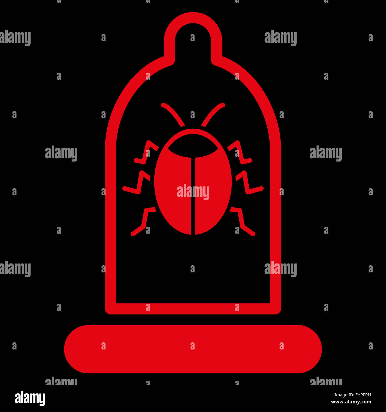 Bug Protection Icon Stock Photo - Alamy