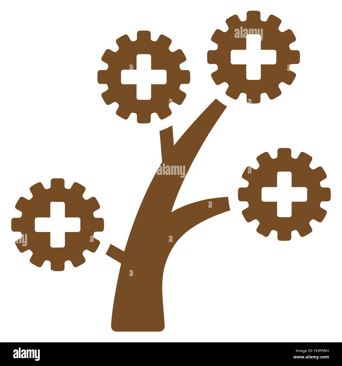 Medical Technology Tree Icon Stock Photo - Alamy