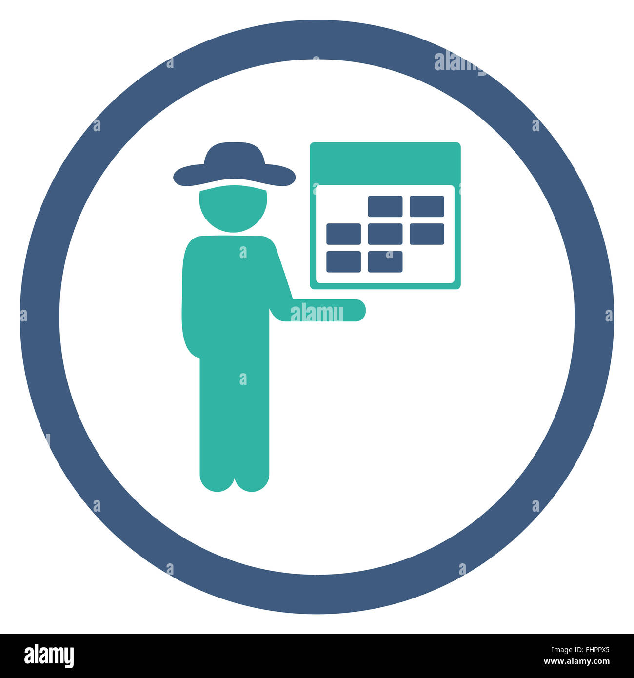 Man Organizer Icon Stock Photo - Alamy