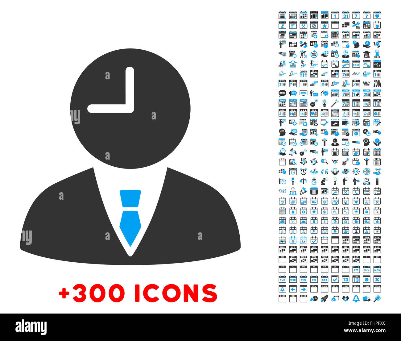 Time Manager Icon Stock Photo - Alamy