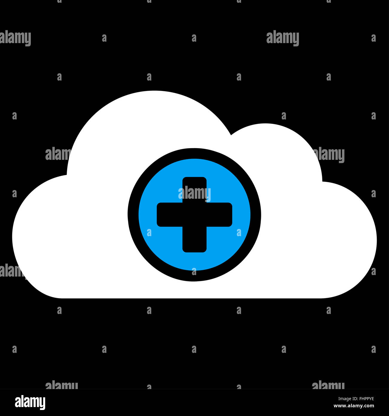Health Care Cloud Icon Stock Photo - Alamy