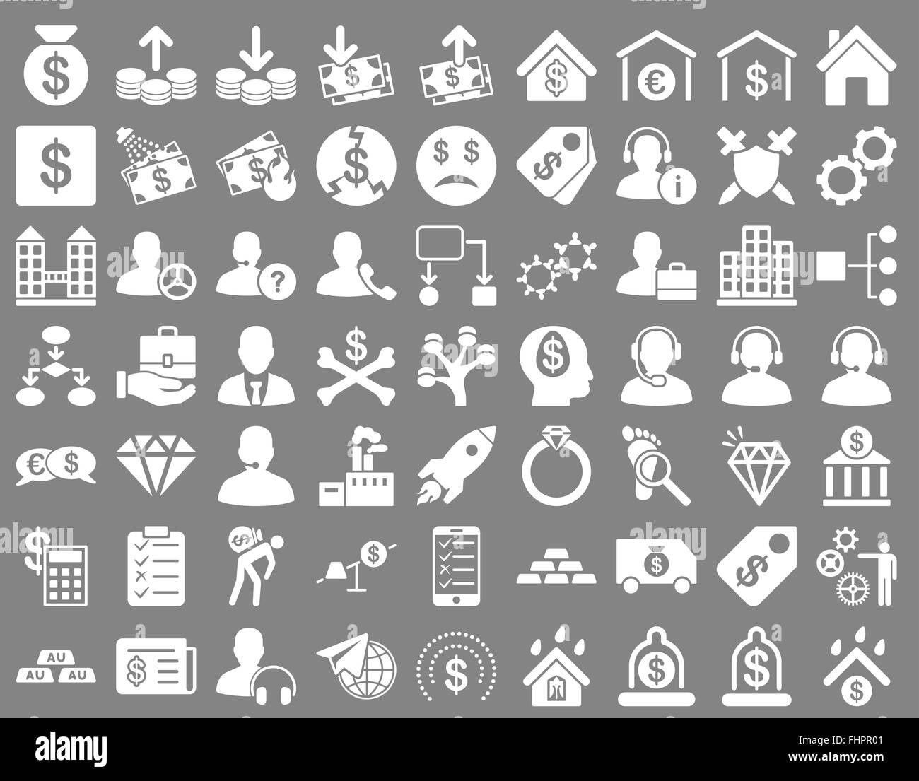 Commerce Icon Set Stock Photo - Alamy