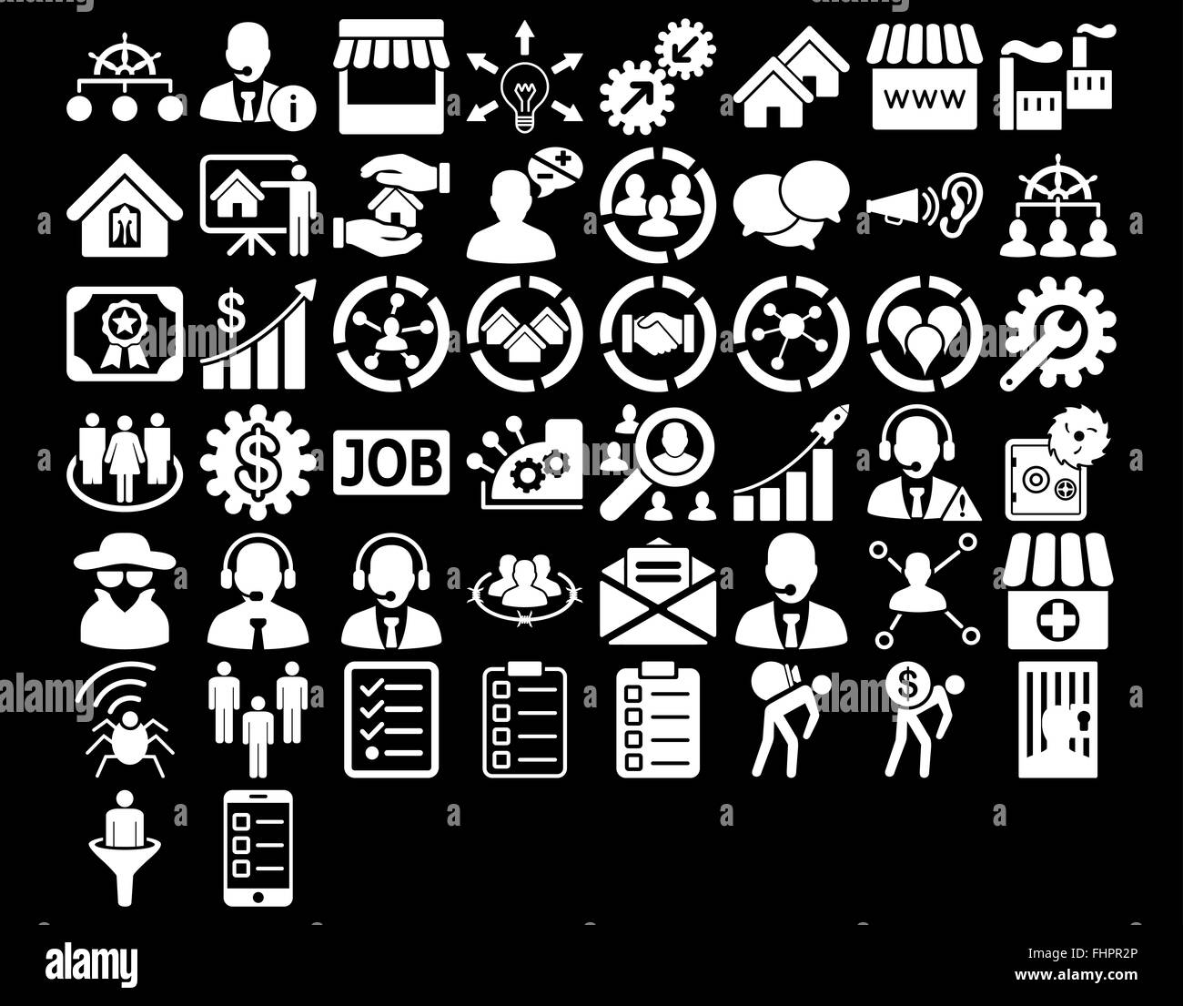 Business Icon Set Stock Photo - Alamy