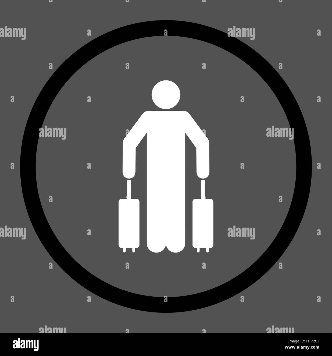Passenger baggage icon Stock Photo - Alamy