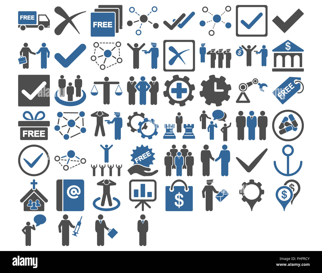 Business Icon Set Stock Photo - Alamy