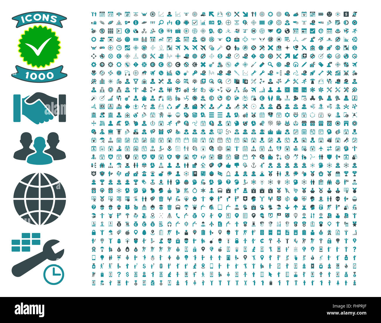 Collection of 1000 flat vector icons Stock Photo - Alamy