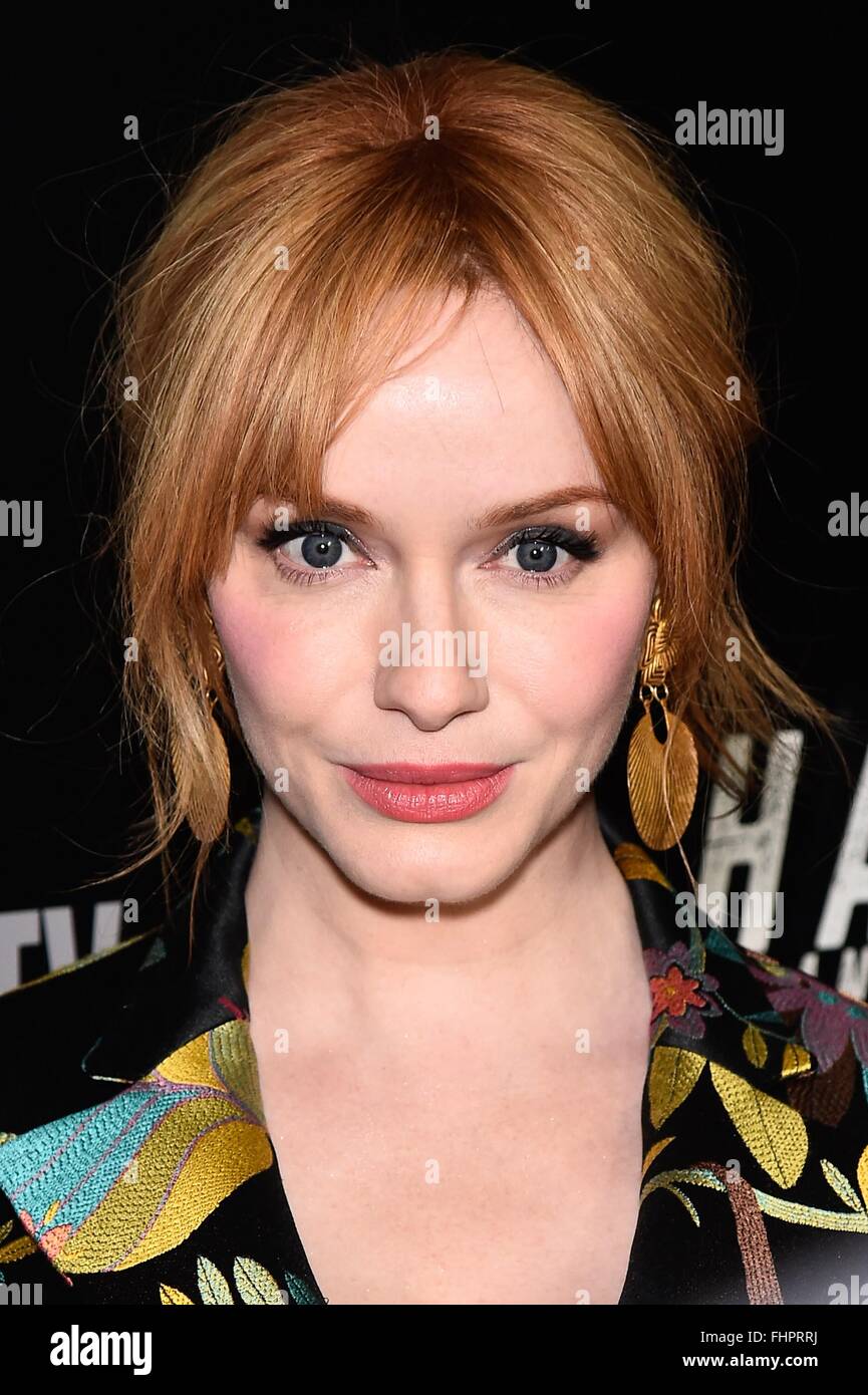 New York, NY, USA. 25th Feb, 2016. Christina Hendricks at arrivals for ...
