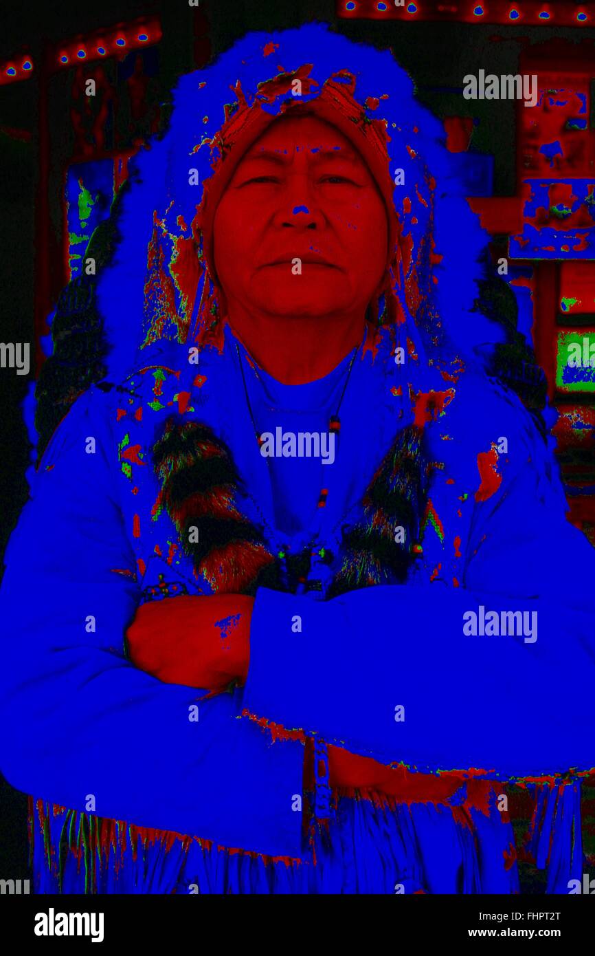 portrait of a Red Indian Stock Photo - Alamy