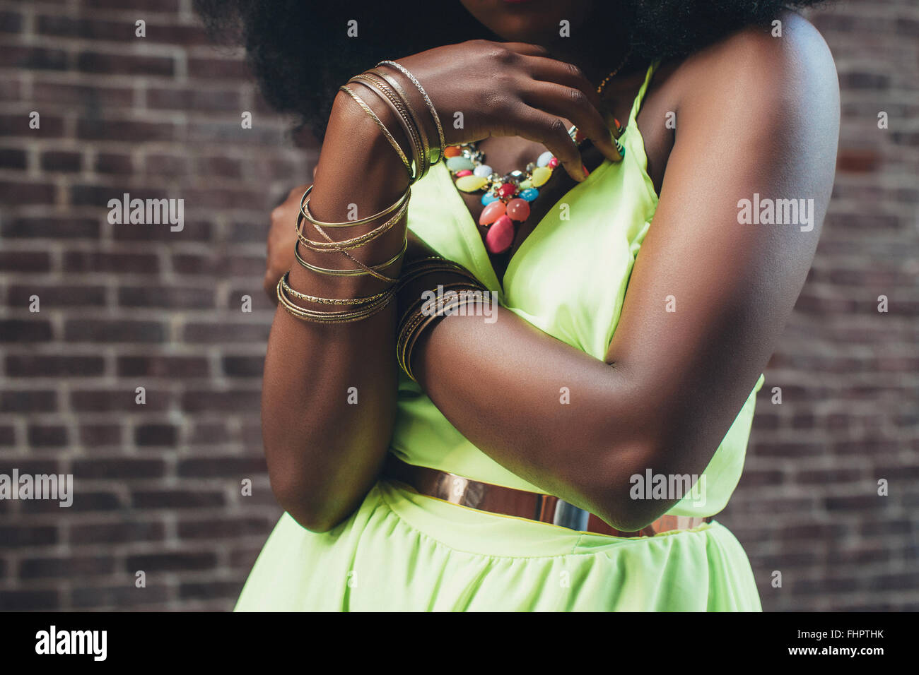 Women wearing bracelets hi-res stock photography and images - Alamy