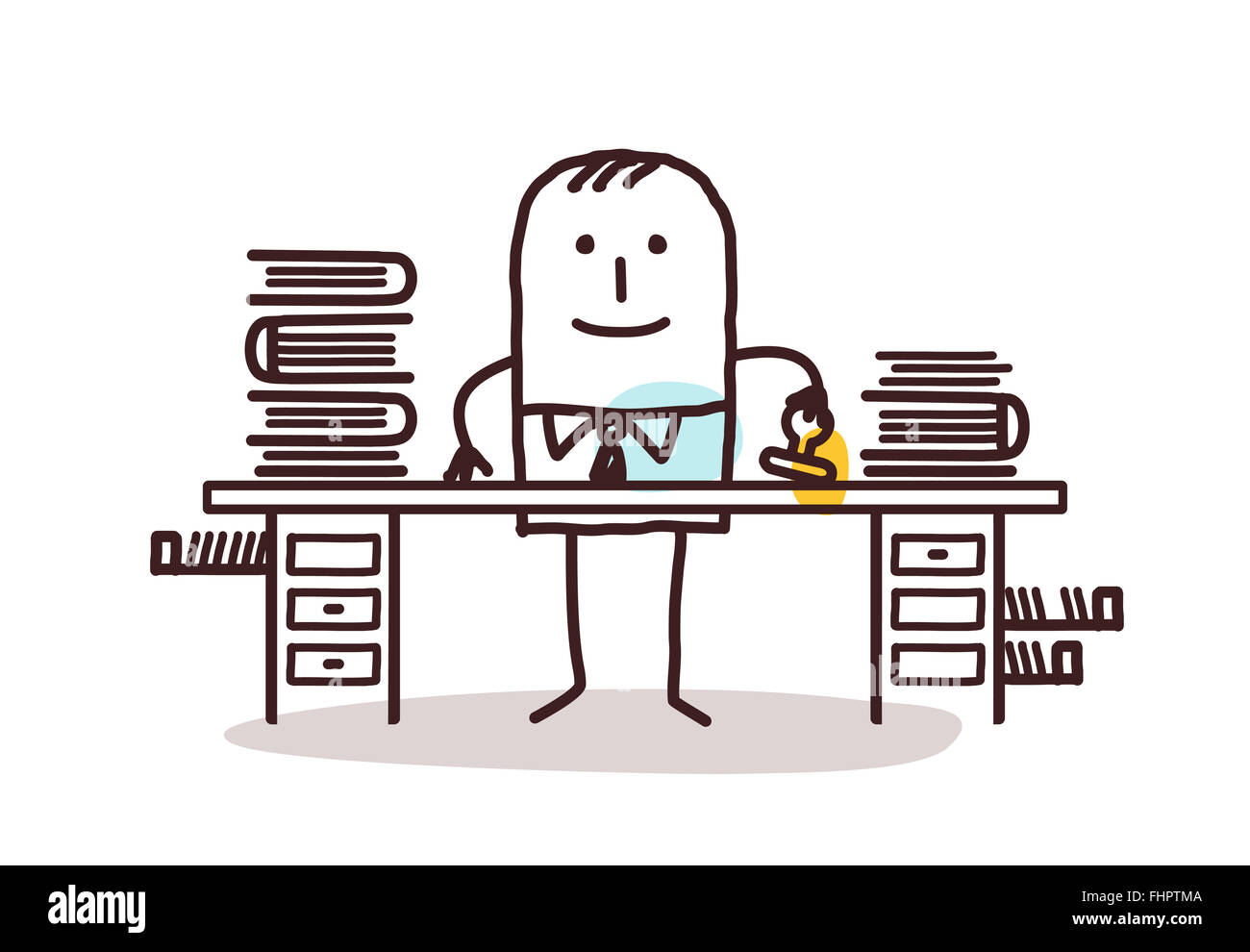 Cartoon employee hi-res stock photography and images - Alamy