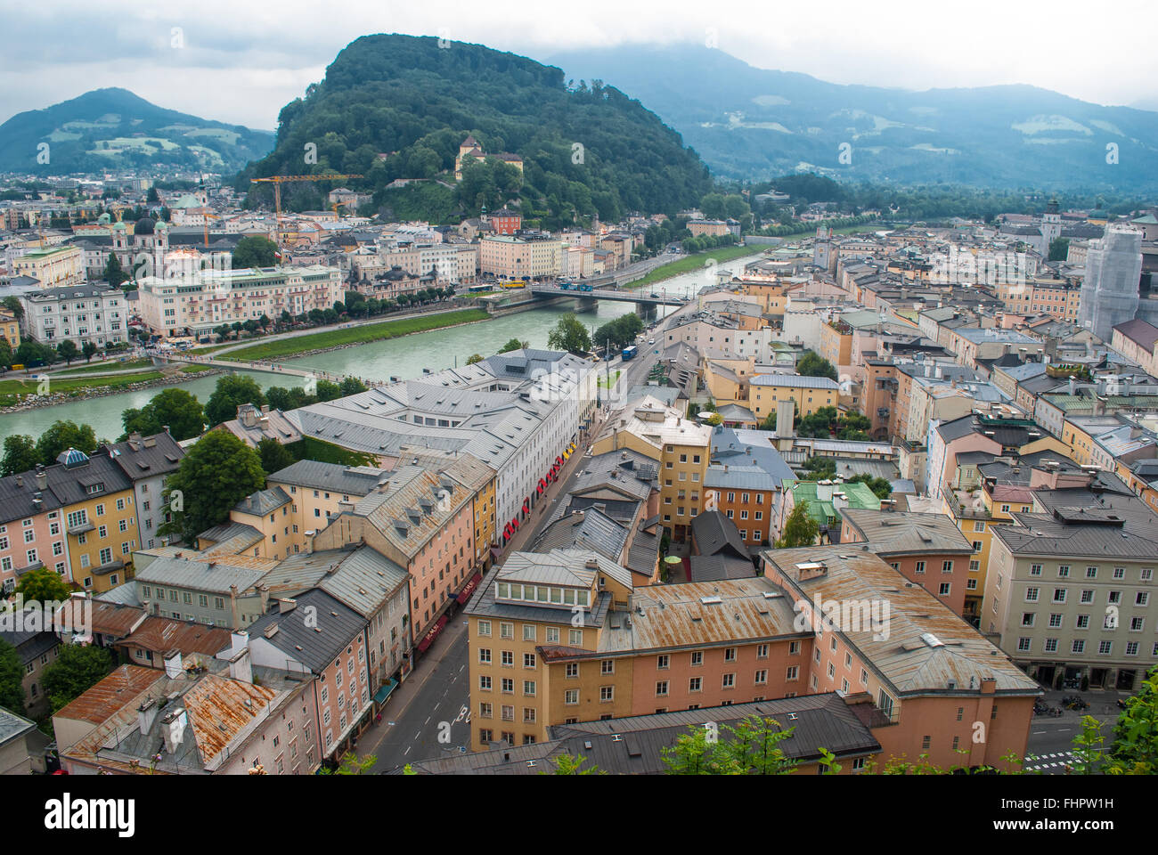 Aerial view of old city Stock Photo - Alamy