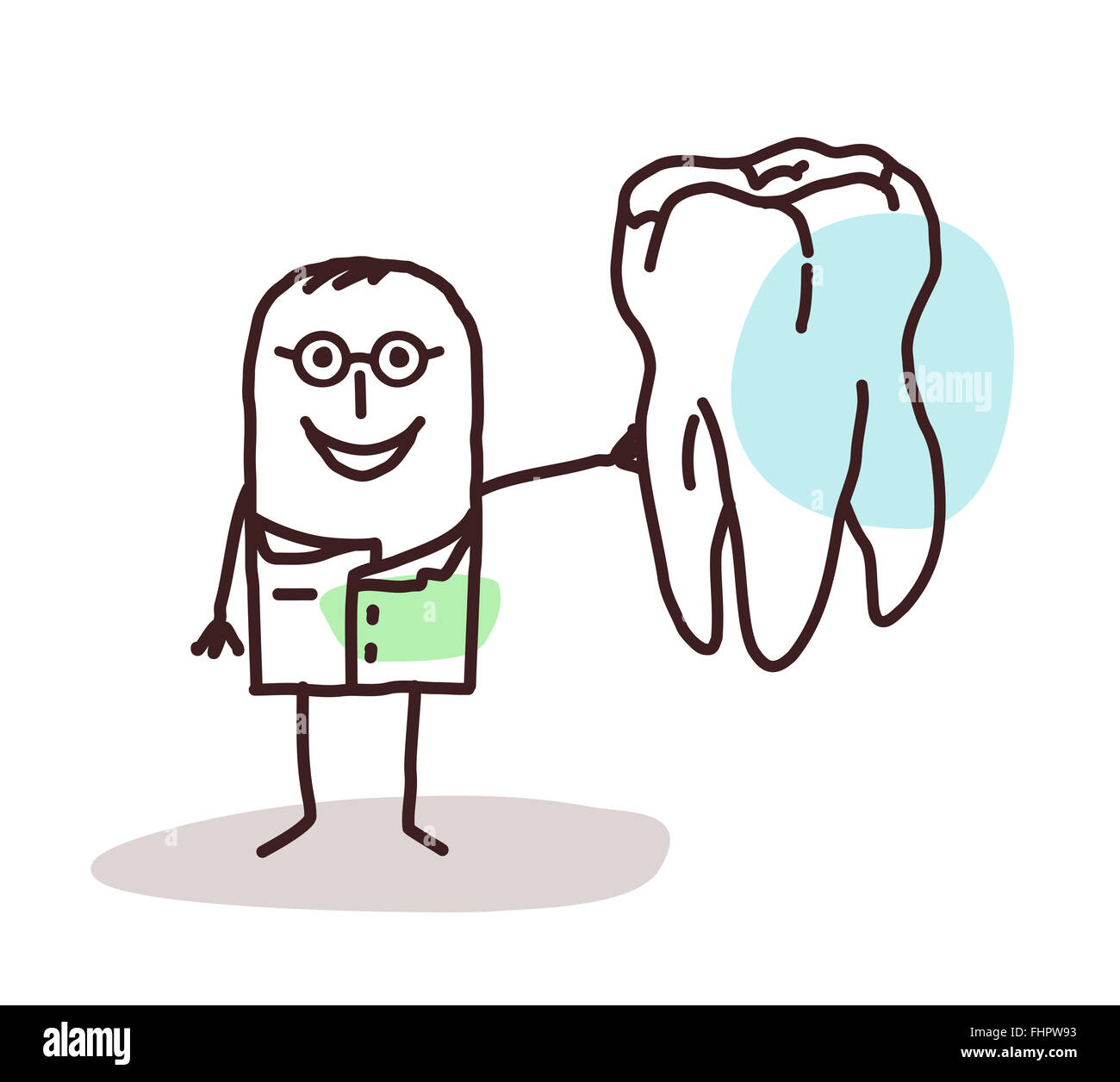 Dentist cartoon Cut Out Stock Images & Pictures - Alamy