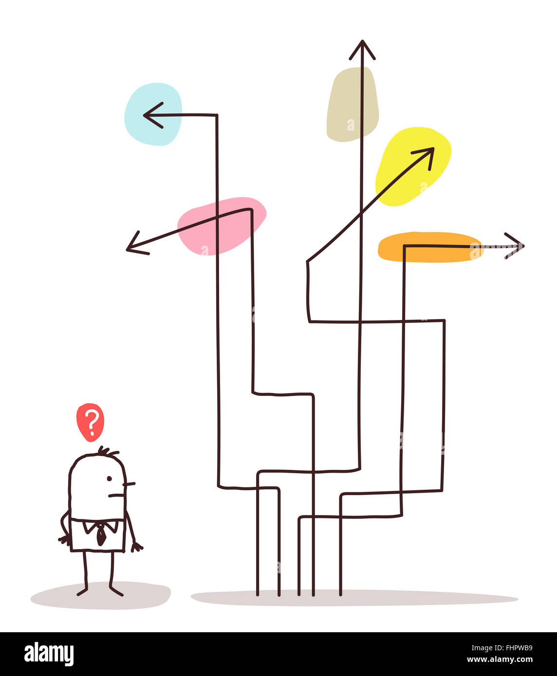 Hesitation drawing hi-res stock photography and images - Alamy