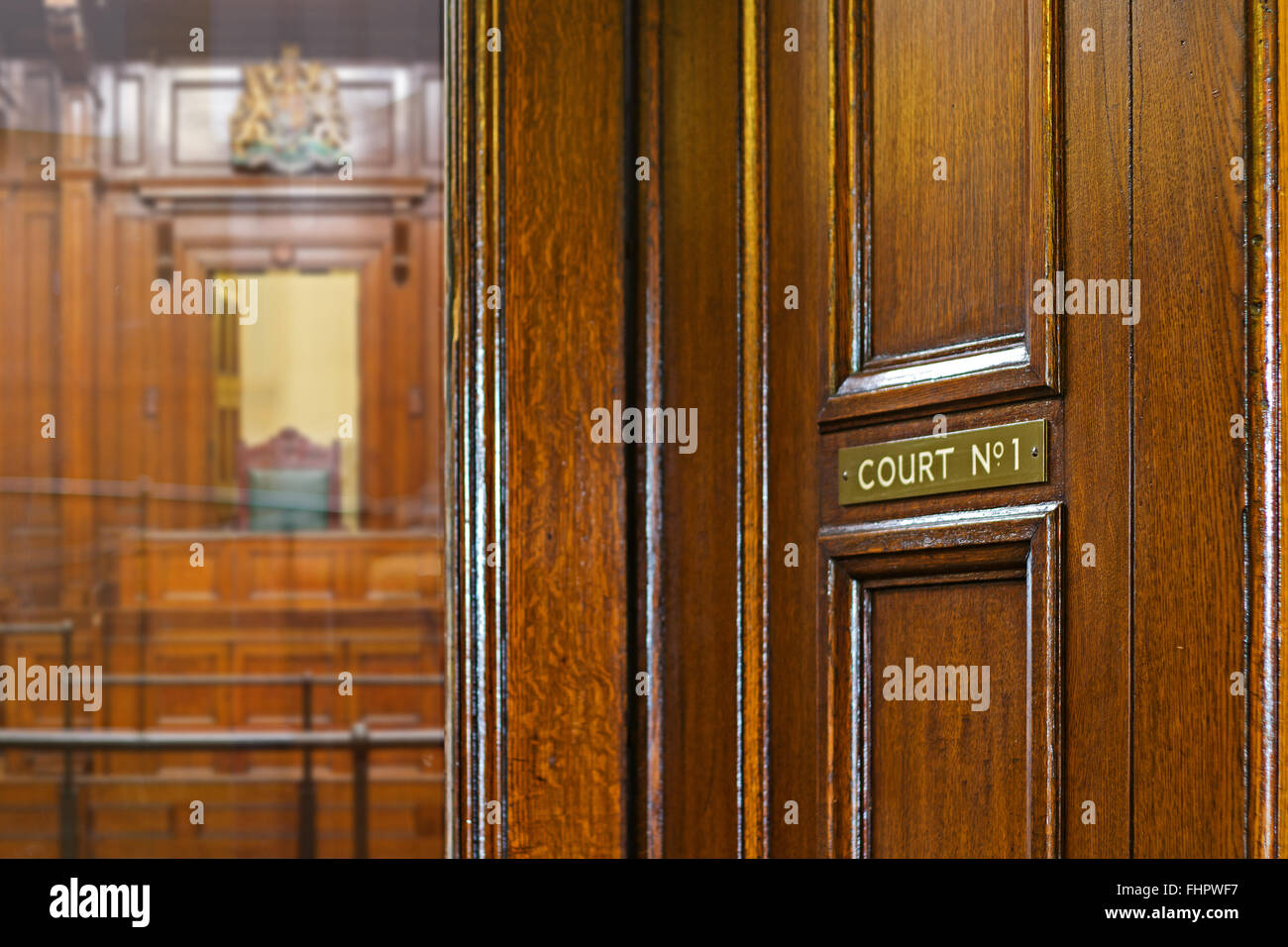Crown Court Room Stock Photo - Alamy
