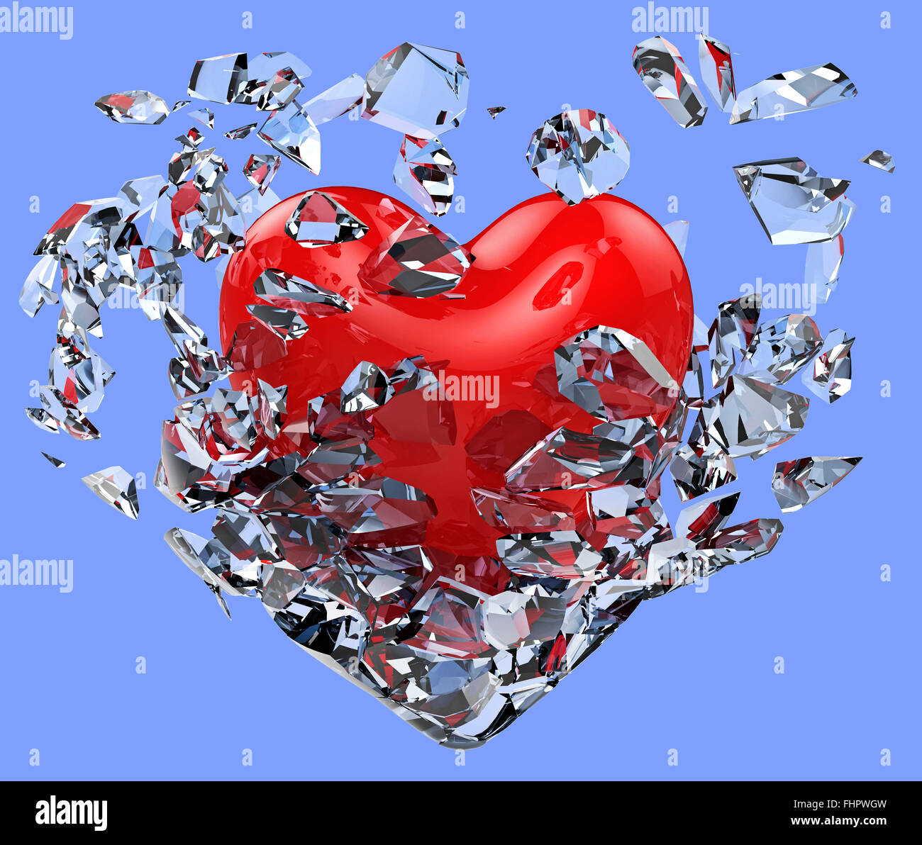 Shattered heart hi-res stock photography and images - Alamy