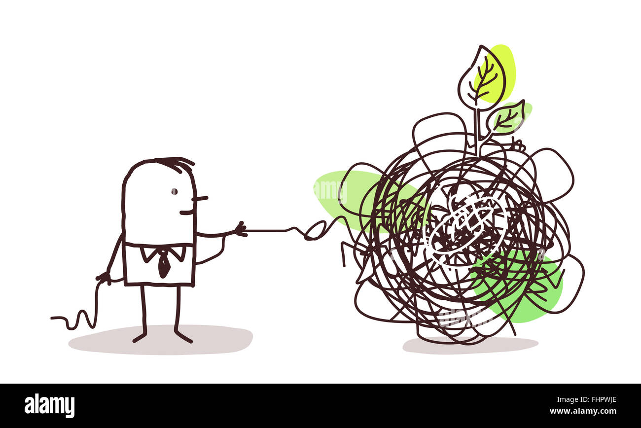 Untangling a knot hi-res stock photography and images - Alamy