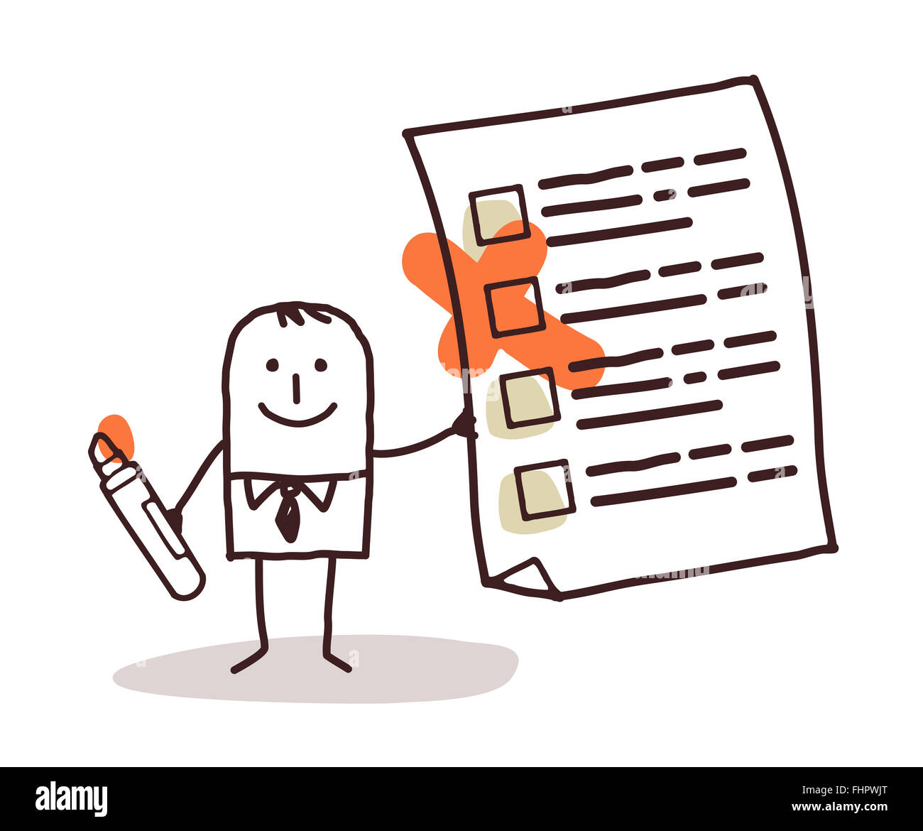 Questionnaire cartoon hi-res stock photography and images - Alamy