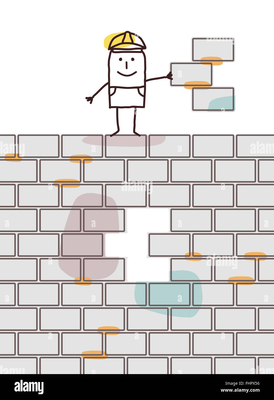 Cartoon wall hi-res stock photography and images - Alamy