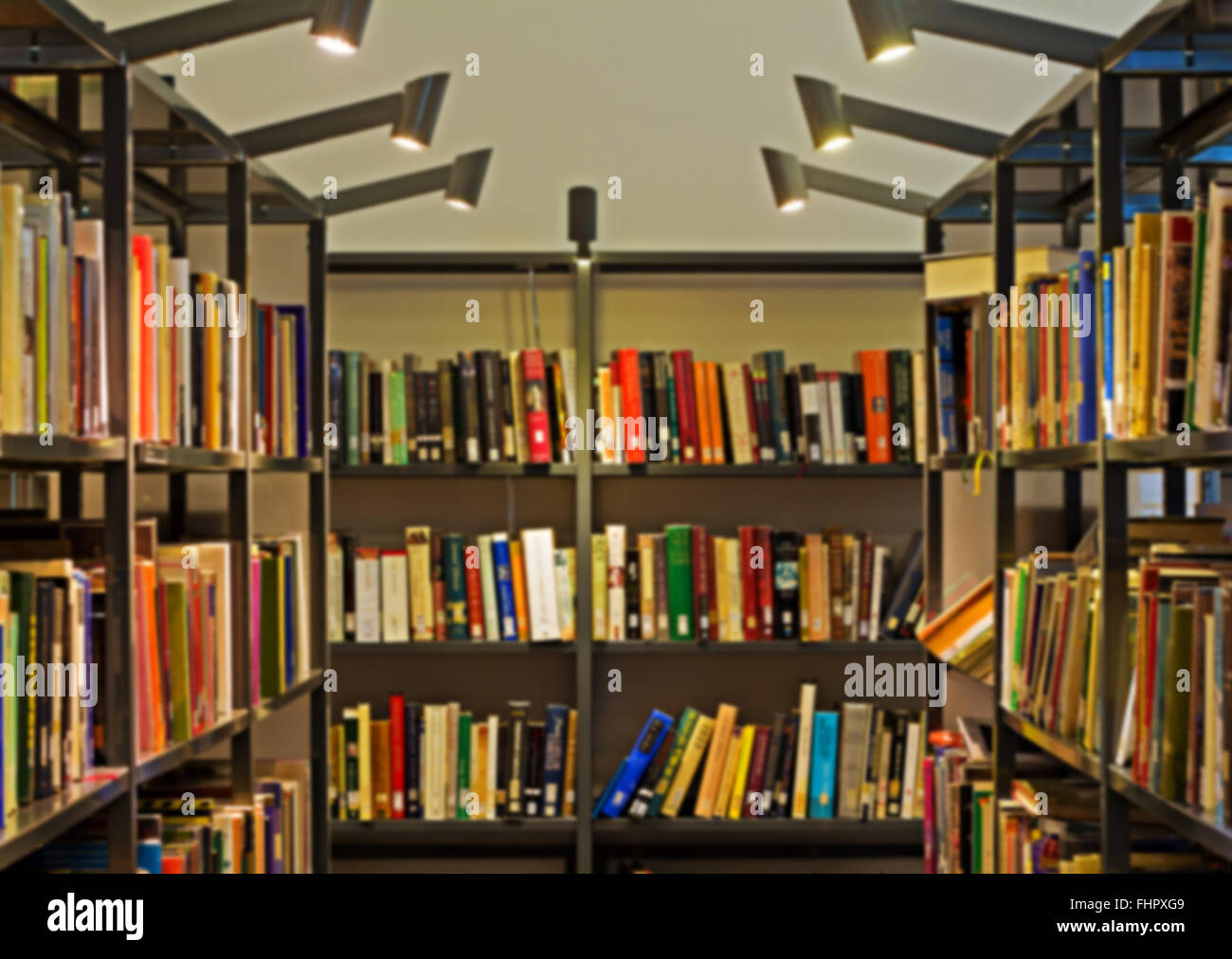 Blurred library interior hi-res stock photography and images - Alamy