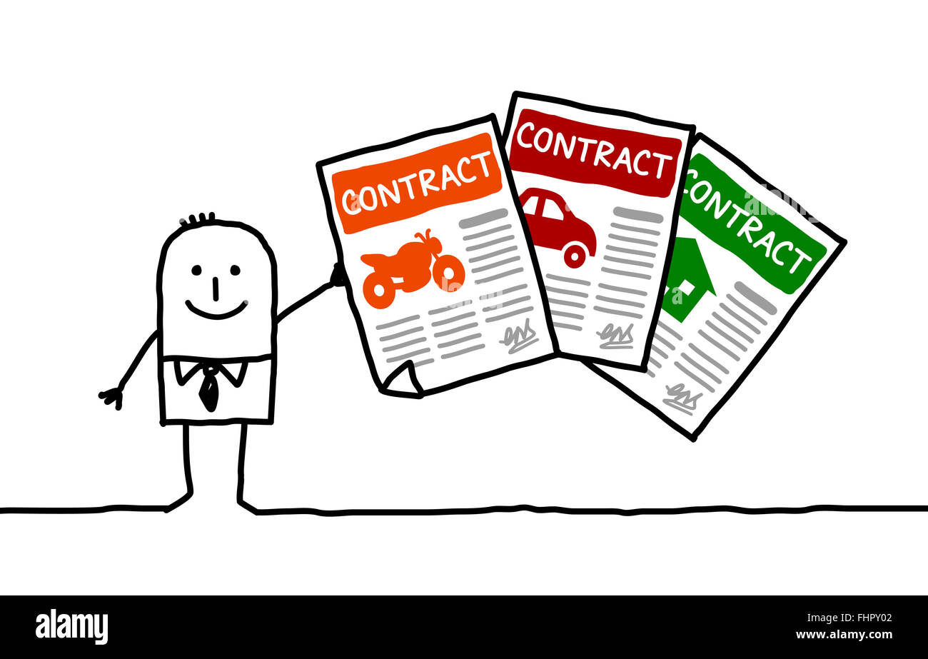 Contracts cartoon Cut Out Stock Images & Pictures - Alamy