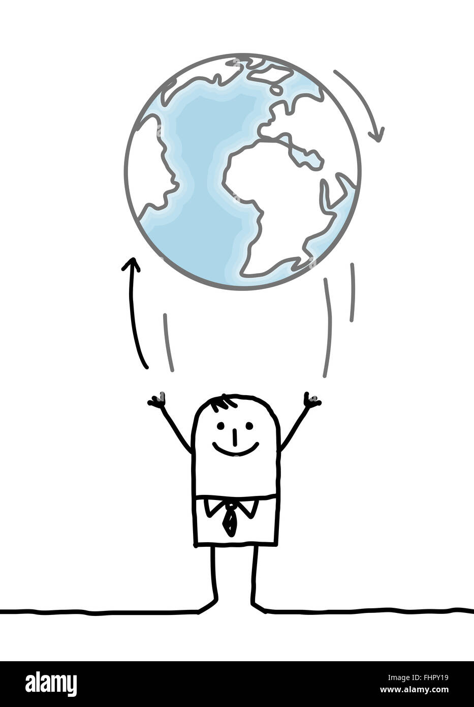 Globalisation cartoon hi-res stock photography and images - Alamy