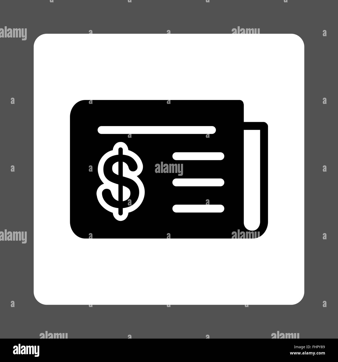 Financial News Icon from Commerce Buttons OverColor Set Stock Photo - Alamy