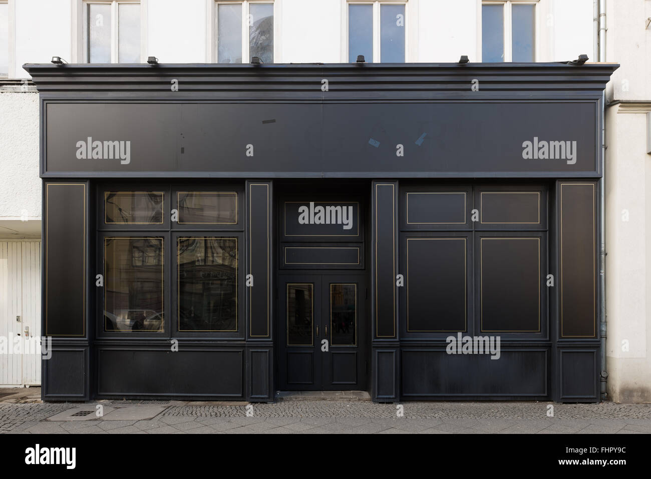 BERLIN, FEBRUARY 24: Future Bulgari shop in Friedrichstrasse in Berlin ...