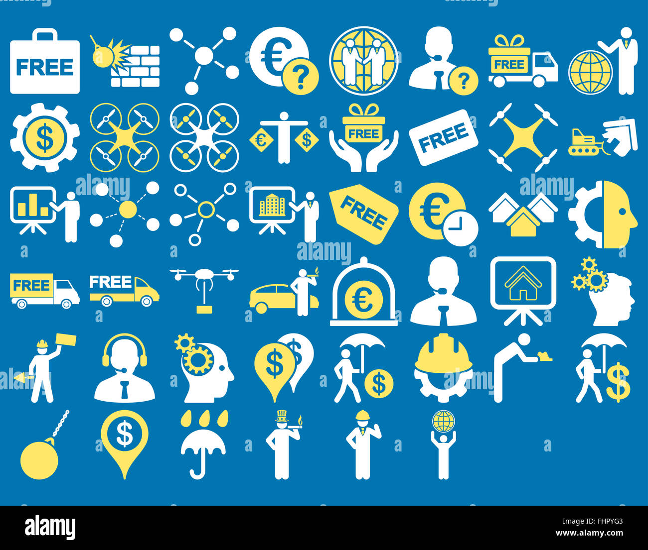 Business Icon Set Stock Photo - Alamy
