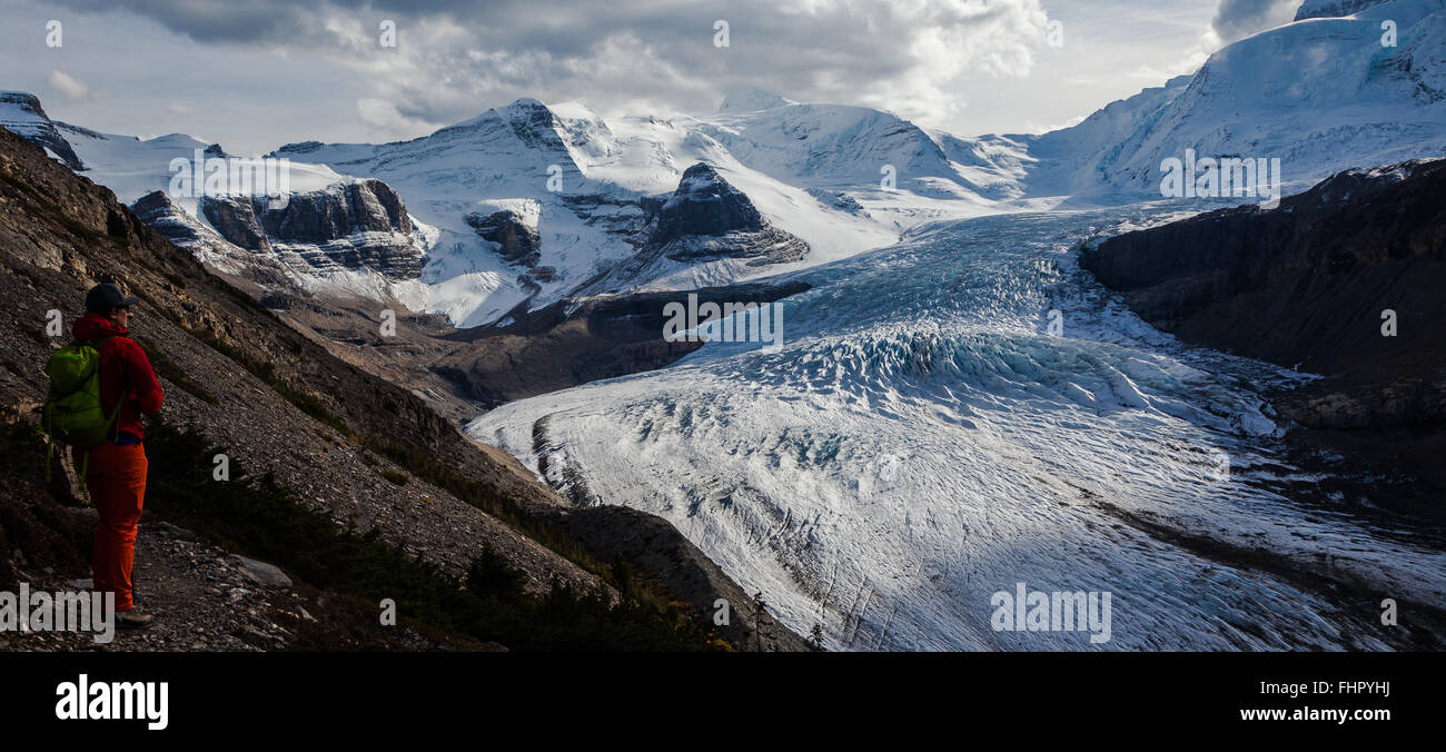Mount Robson, Hiking Snowbird Pass Stock Photo - Alamy