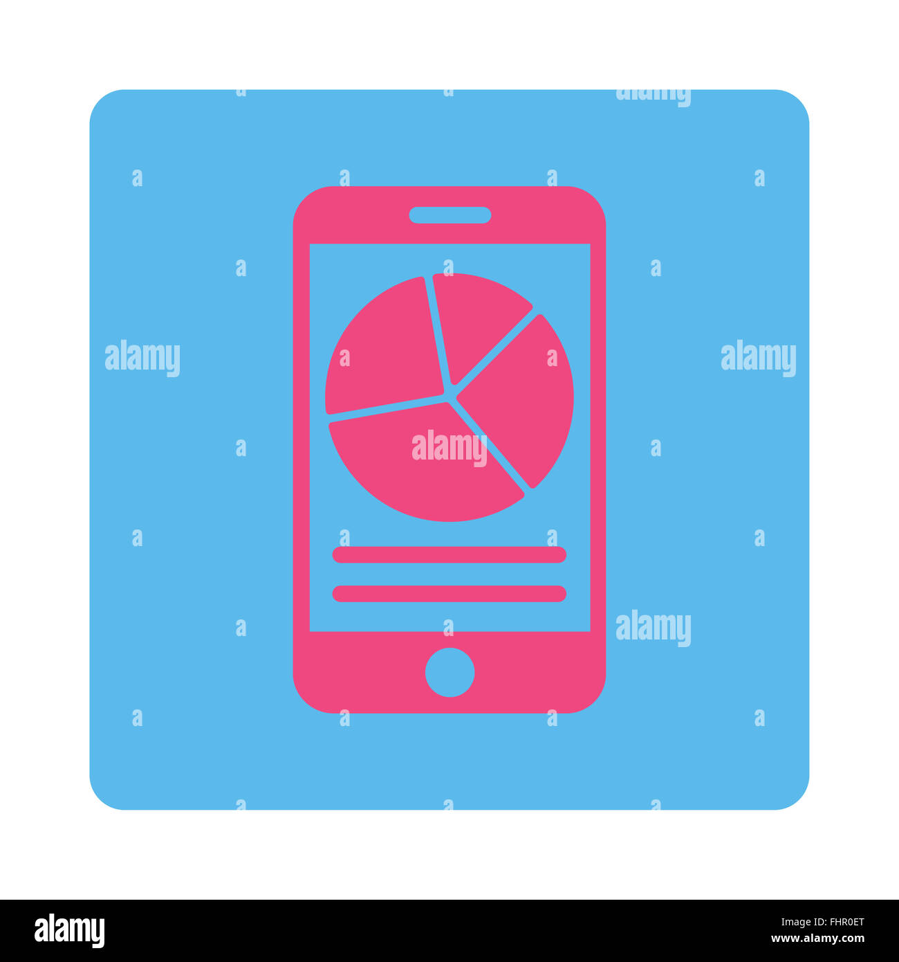 Mobile Report Icon Stock Photo - Alamy